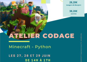 Atelier 2022 - Codage - Minecraft - Espace Beaujon